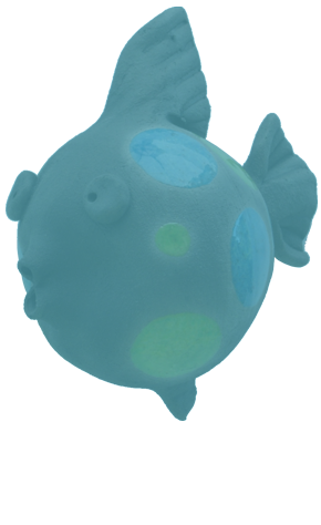 Happy Fish : Unique Raku Pottery Fish Gifts